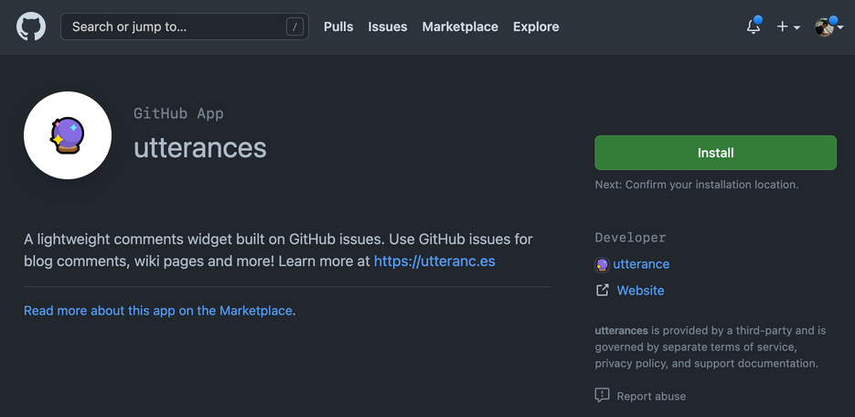 How To Add Utterances Comment System To Your Gatsby Blog | Youngjae Jay Lim's Dev Blog/Portfolio ...